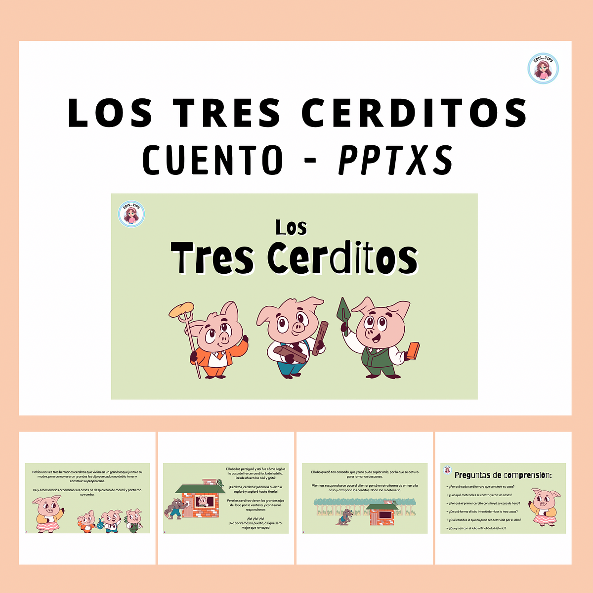 LOS TRES CERDITOS - PPTX | salduu.com